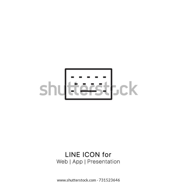Icon Keyboard Graphic Design Single Icon Stock Vector (Royalty Free ...