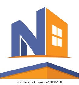 10,232 Letter n construction logo Images, Stock Photos & Vectors ...