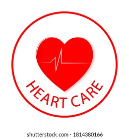 Icon Logo Red Heart Text Heart Stock Vector (Royalty Free) 1814380166 ...