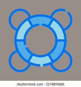 Icon Logo Vector Illustration Buoy Isolated Stock Vector (Royalty Free ...