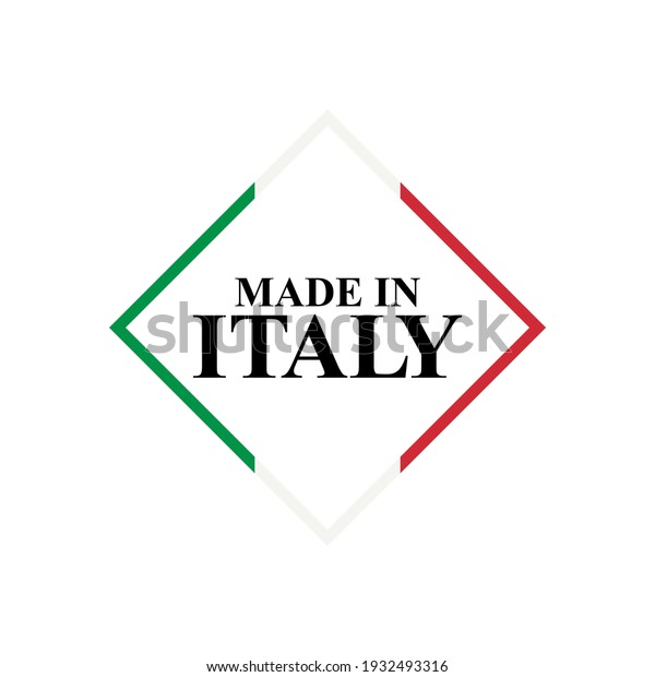 Icon Made Italy Logo Print Symbol Stock Vector (Royalty Free) 1932493316