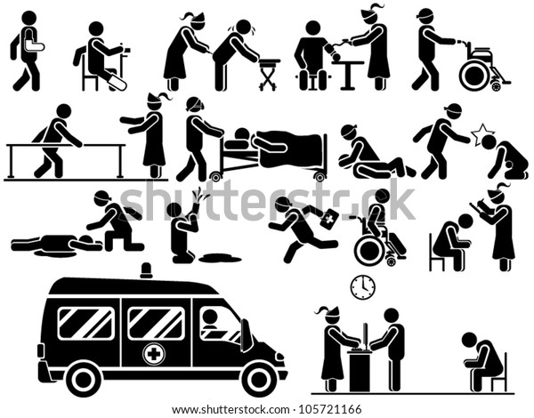 Icon Man Hospital Stock Vector (Royalty Free) 105721166