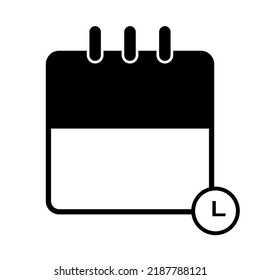Icon Mini Calendar Simple Clean Stock Vector (Royalty Free) 2187788121 ...