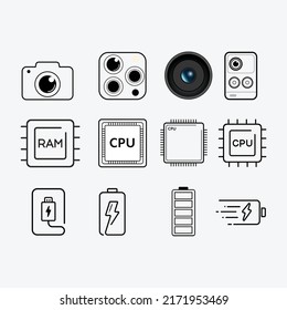 1,227 Mobile specs icon Images, Stock Photos & Vectors | Shutterstock