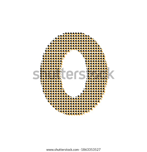 Icon Number 0 Zero Uppercase Letter Stock Vector (Royalty Free ...