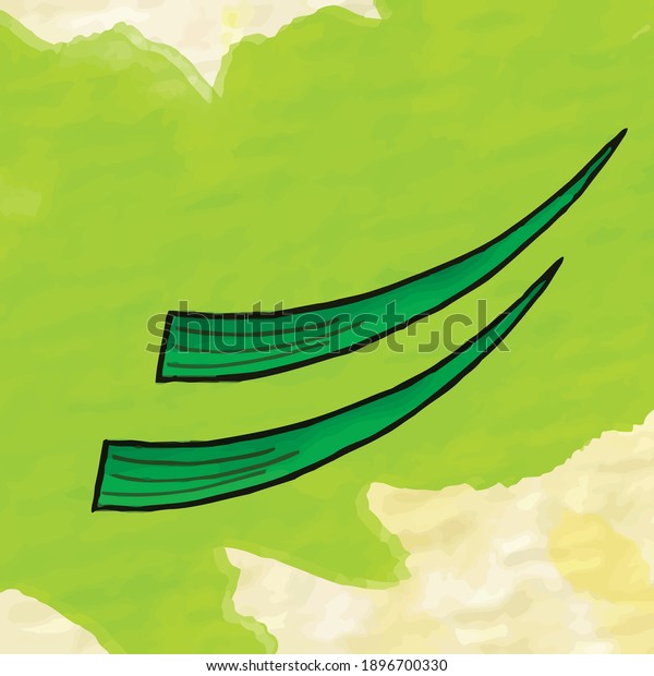 Icon Pandan Leaves Vector Infographic Bakpia Stock Vector (Royalty Free ...