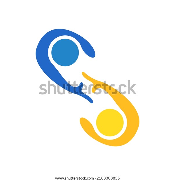 Icon People Shaking Hands Vector Illustration Stock Vector (Royalty ...