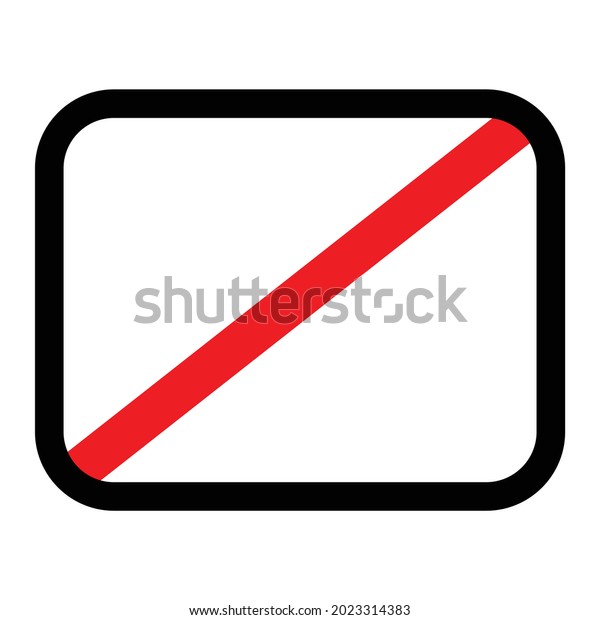 Icon Prohibition Signs Box Frame On Stock Vector (Royalty Free ...