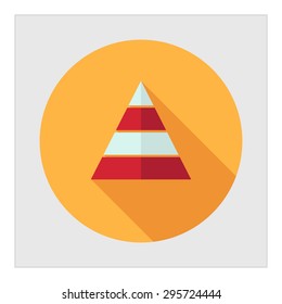Icon Pyramid Colored Levels Stock Vector (Royalty Free) 295724444 ...