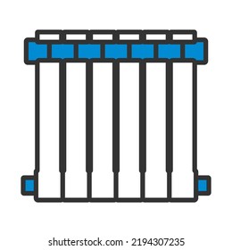 Icon Radiator Editable Bold Outline Color Stock Vector (Royalty Free ...