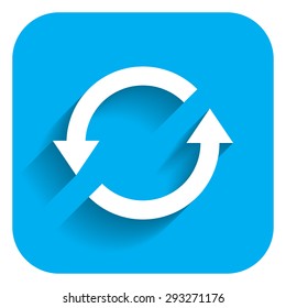 Icon Reload Sign Arrow Circle Pictogram Stock Vector (Royalty Free ...