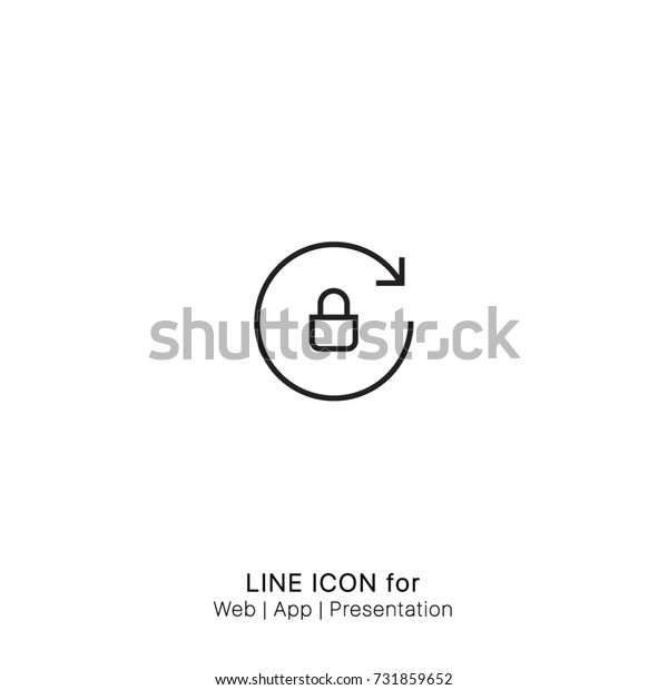 Icon Reset Password Graphic Design Single Stock Vector (Royalty Free ...