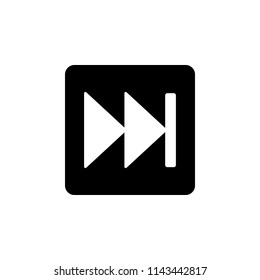 Icon Rewind Button Symbol Sign Simple Stock Vector (Royalty Free ...