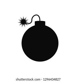 Icon Round Bomb Vector Illustration Danger Stock Vector (Royalty Free ...