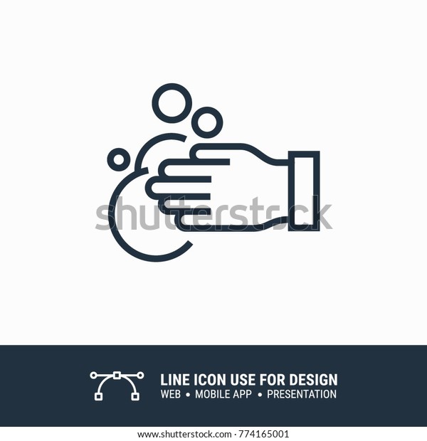 Icon Rub Hands Graphic Design Single 스톡 벡터(로열티 프리) 774165001