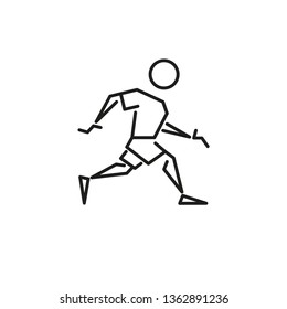 Icon Runner Line Art Stock Vector (Royalty Free) 1362891236 | Shutterstock
