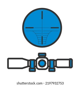 Icon Scope Editable Bold Outline Color Stock Vector (Royalty Free ...