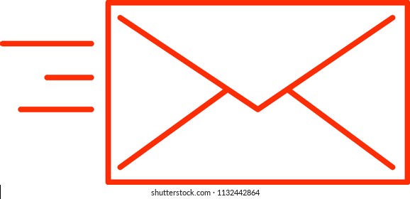 Icon Sending Incoming Mail Vector Stock Vector (Royalty Free ...