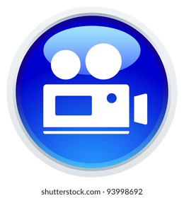81,570 Video icon blue Images, Stock Photos & Vectors | Shutterstock