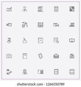 Icon Set About Library Keywords Bookshelf Stock Vector (Royalty Free ...