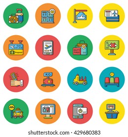 Atl Communications Symbols Collection Present Services Stock Vector ...