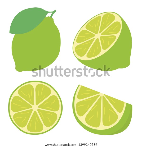 Icon Set Lime Vector Illustration Concept Stock Vector (Royalty Free ...