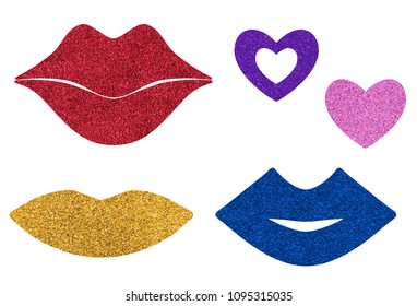 156 Blue Glitter Lips Stock Vectors, Images & Vector Art | Shutterstock