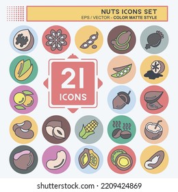 Icon Set Nuts Suitable Nuts Symbol Stock Vector (Royalty Free ...