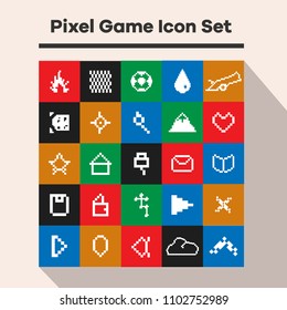Icon Set Pixel Games Stock Vector (Royalty Free) 1102752989 | Shutterstock