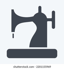 Icon Sewing Machine Suitable Education Symbol Stock Vector (Royalty ...