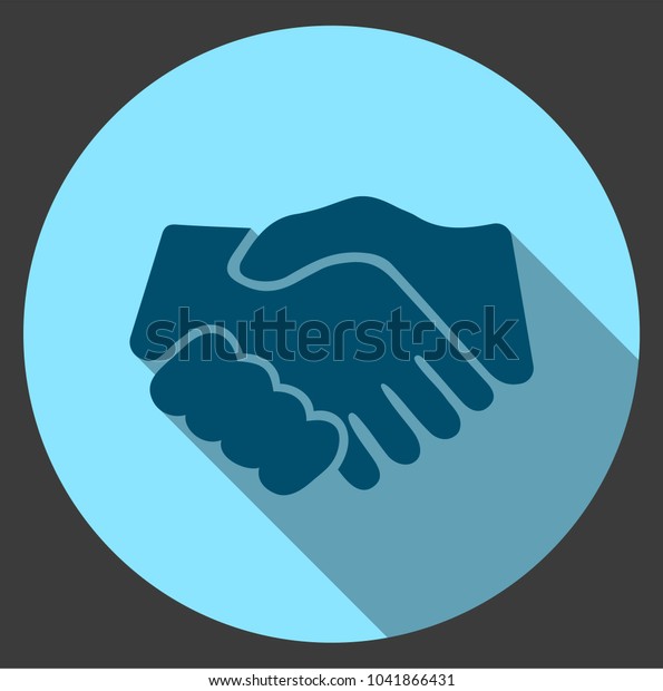 Icon Shadows Form Handshake Stock Vector (Royalty Free) 1041866431 ...