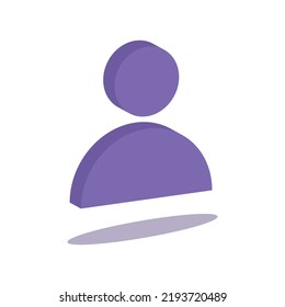 Icon Simple Shapes Representing Person Stock Vector (Royalty Free ...