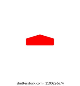Icon Straight Red Arrow Stock Vector (Royalty Free) 1100226674