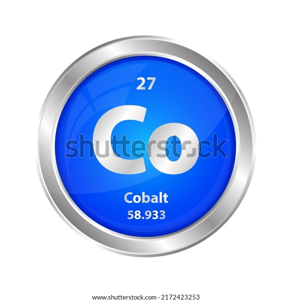 Icon Structure Cobalt Co Chemical Element Stock Vector (Royalty Free ...