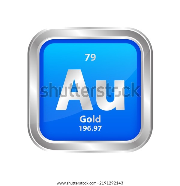 Icon Structure Gold Aurum Au Chemical Stock Vector (Royalty Free ...