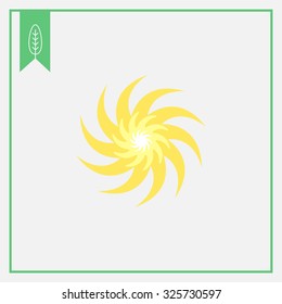 Icon Sun Swirl Beams Stock Vector (Royalty Free) 325730597 | Shutterstock