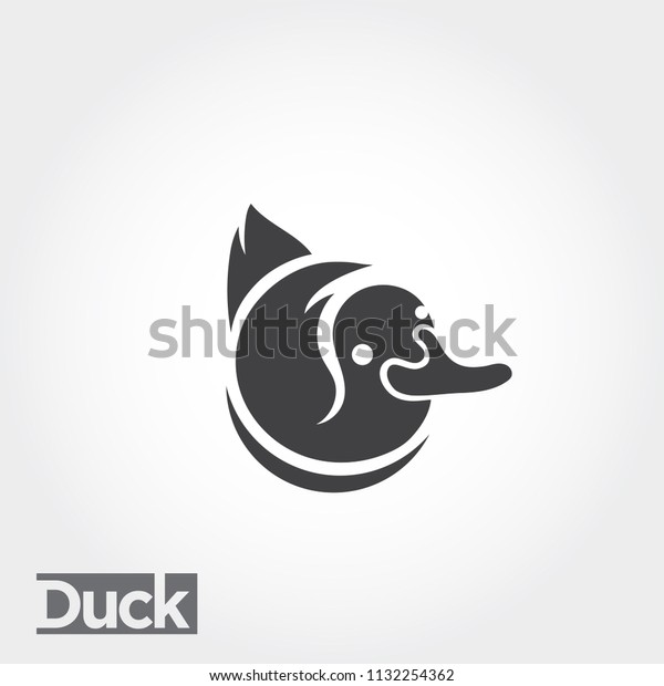 Icon Swimming Duck Swimming Duck Logo Stock Vector (Royalty Free ...