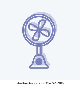 Icon Table Fan Suitable Home Symbol Stock Vector (Royalty Free ...