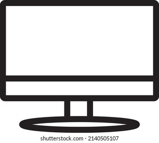 Icon Televisi Design Simple Perfect Ui Stock Vector (Royalty Free ...