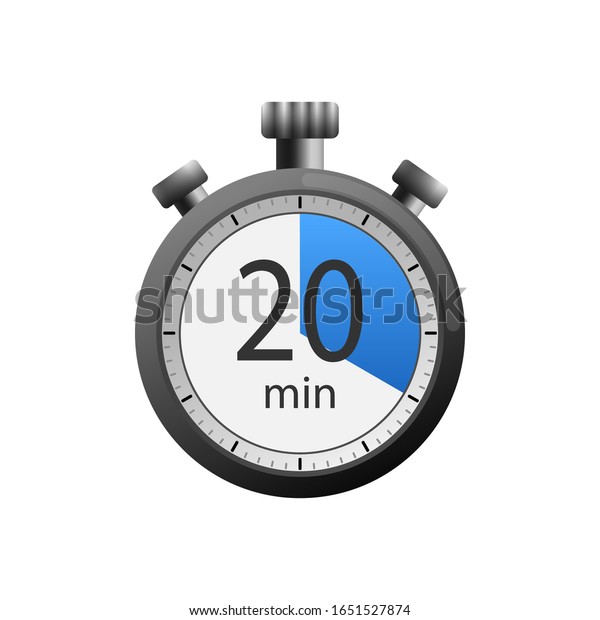 Icon Timer 20 Twenty Minutes On Stock Vector (Royalty Free) 1651527874