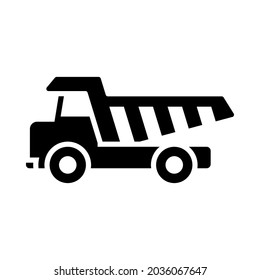 Icon Tipper Black Stencil Design Vector Stock Vector (Royalty Free ...
