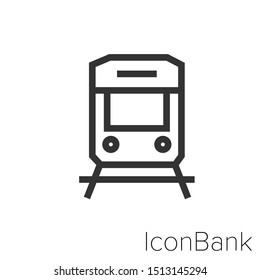 Icon Train Black White Illustration Stock Vector (Royalty Free ...