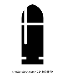 Icon Vector Ammunition 9mm Bullet Pistol : image vectorielle de stock ...