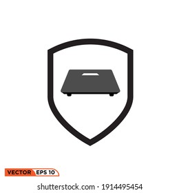 Icon Vector Graphic Shield Scales Stock Vector (Royalty Free ...