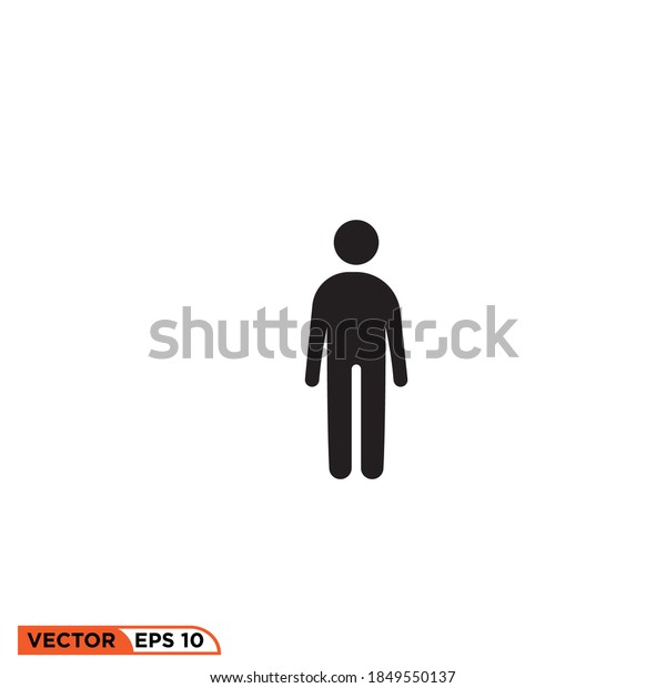 Icon Vector Graphic Stickman Good Template Stock Vector (Royalty Free ...