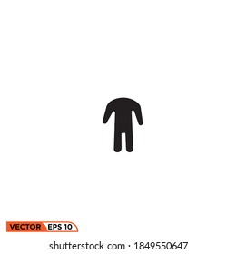 Icon Vector Graphic Stickman No Head Stock Vector (Royalty Free ...