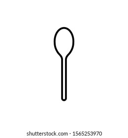 Icon Vector Spoon Outline Only No Stock Vector (Royalty Free ...