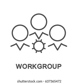 Icon Working Group Development Business Projects Stock Vector (Royalty ...