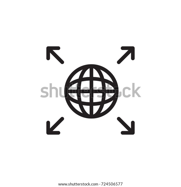 Icon World Expansion Stock Vector (Royalty Free) 724506577