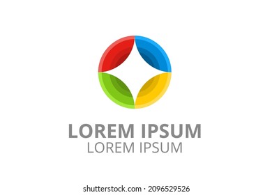Iconic Circle Logo Design Illustration Any Stock Vector (Royalty Free ...